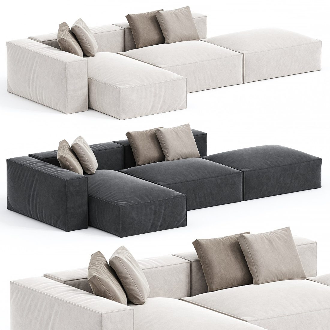 Cosima Sofa - 3D Model for Corona