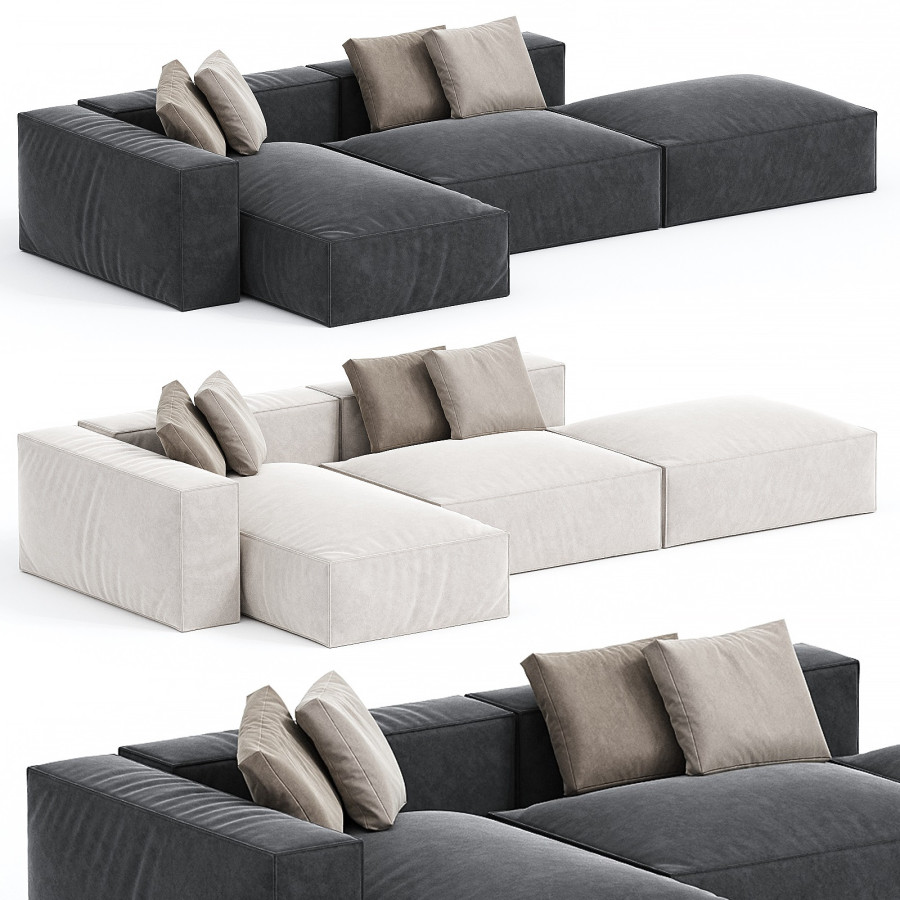 Cosima Sofa - 3D Model for Corona