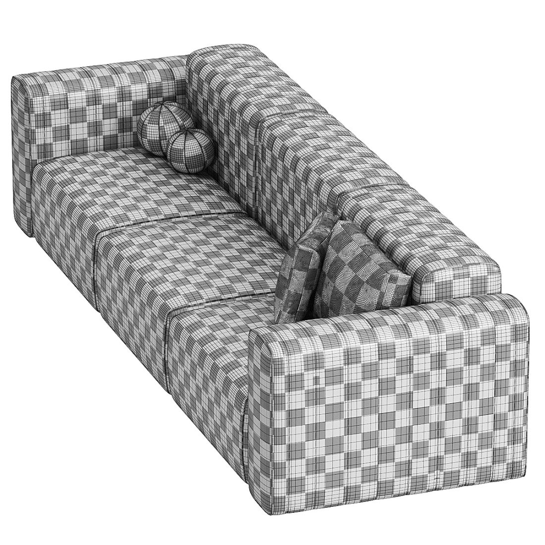Riff-3-seater-sofa-by-norr - 3D Model for Corona