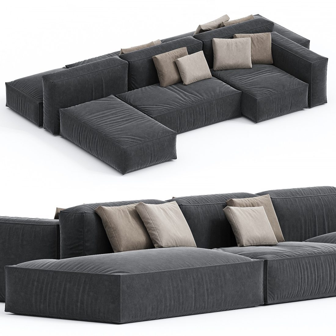 Cubotto Sofa 1 - 3D Model for Corona