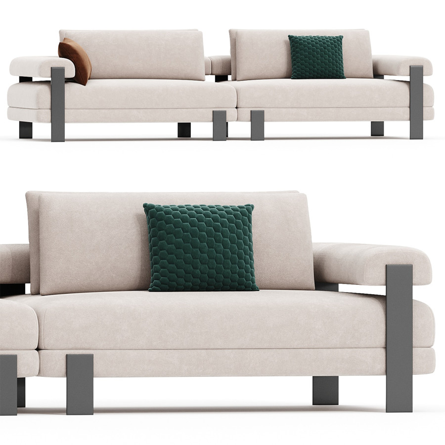 Davis Sofa Davis Collection By Laskasas 3D Model for Corona | CGMood