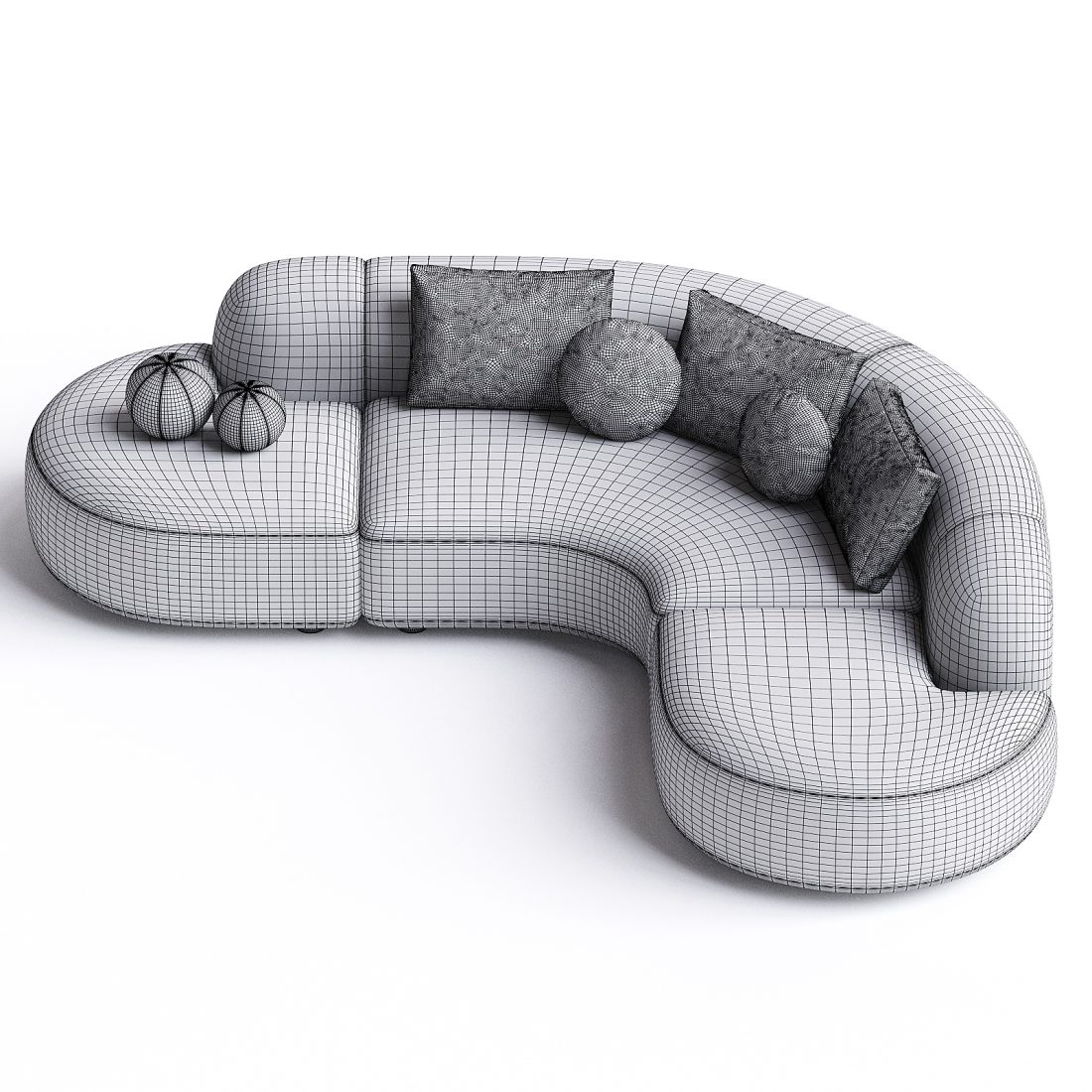 Sofa Eichholtz Sofa Bjorn Boucle Sand 3D Model for Corona | CGMood