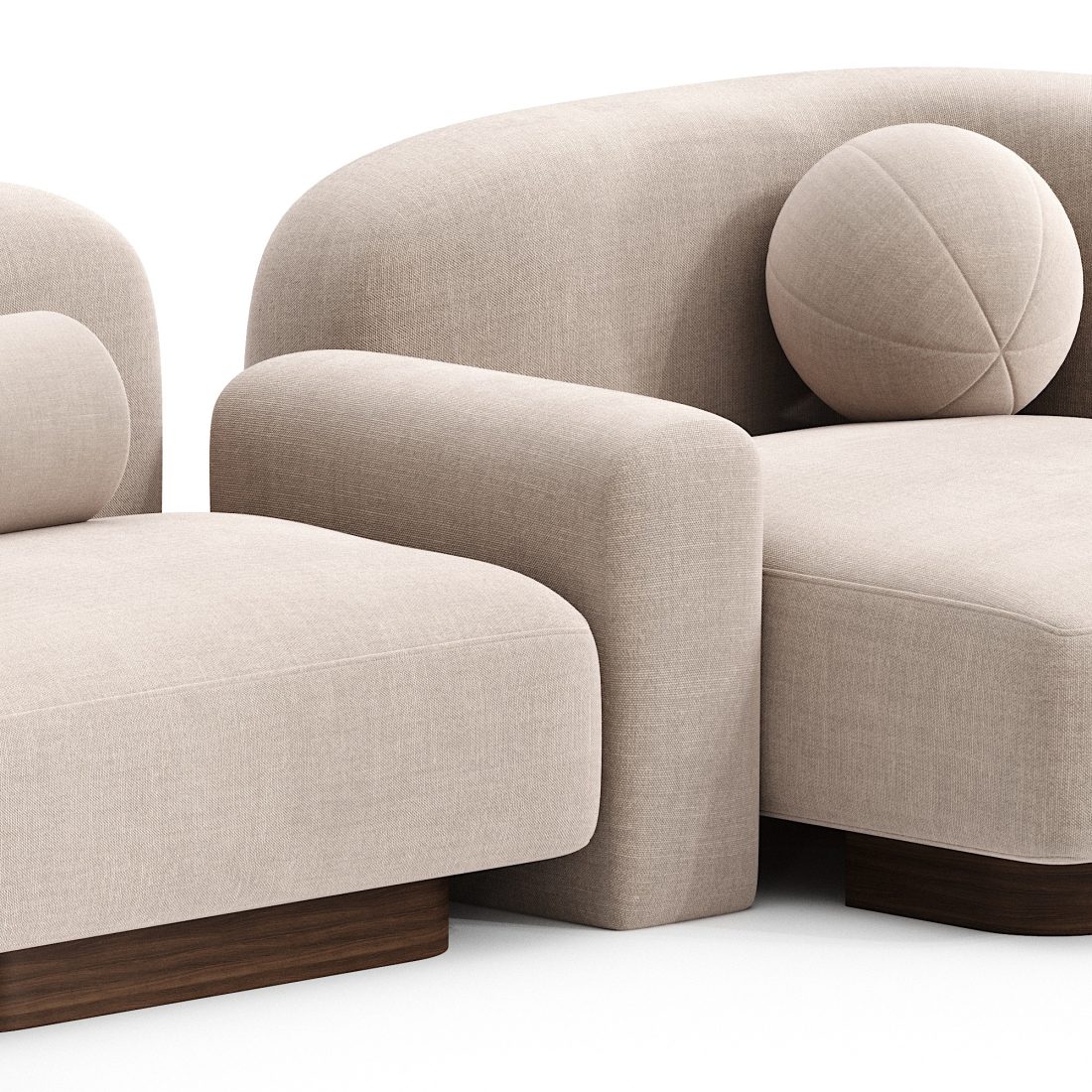 Sofa Kooku Pop Delcourt Collection 3D Model for Corona | CGMood