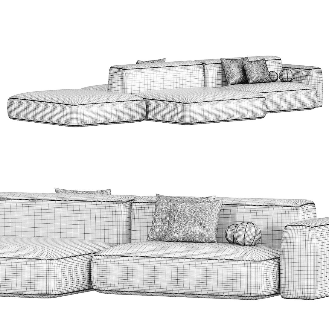 Sky Sofa Modular Sofa By Tamamm 3D Model for Corona | CGMood