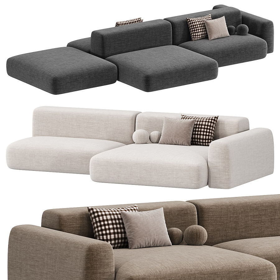 Sky Sofa Modular Sofa By Tamamm - 3D Model for Corona