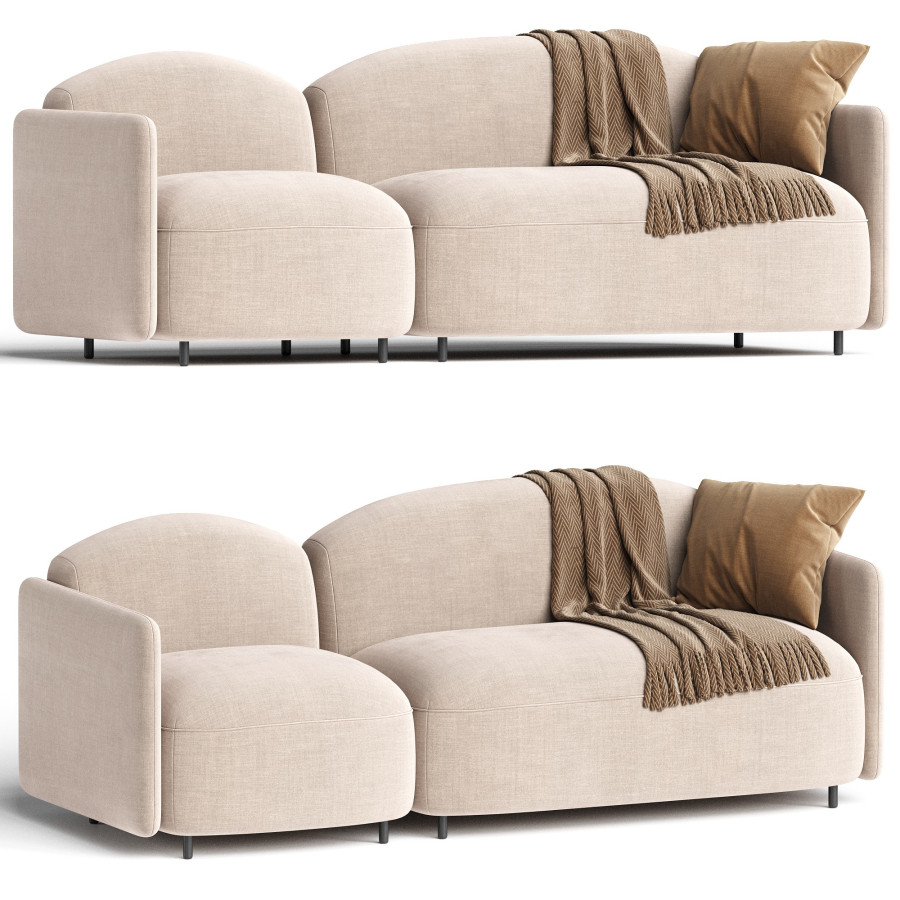 Soft Beat Sofa System - 3D Model for Corona