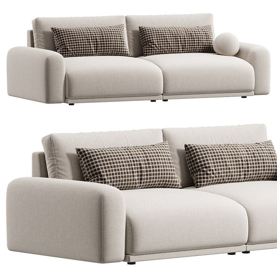 Straight Sofas Grail 3D Model for Corona | CGMood