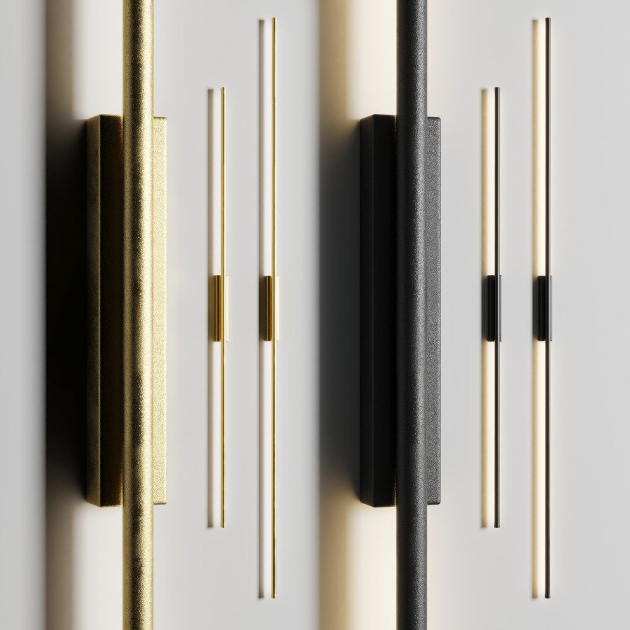 Wall Lamp 2023 Minimalist Led Modern Strip Lights 3D Model for VRay ...