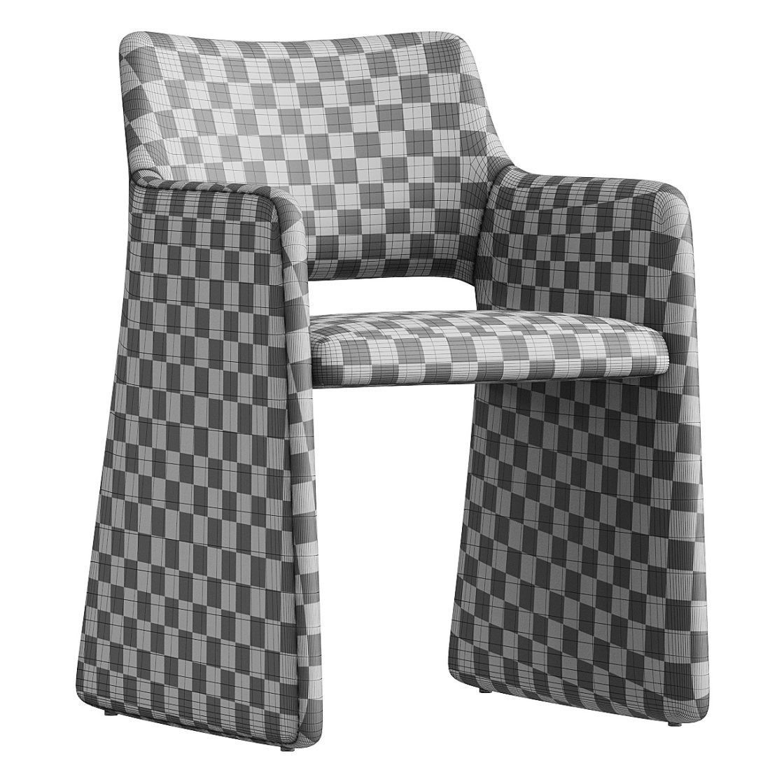 Uluwatu Dining Chair In Brussels Velvet 3D Model for Corona | CGMood