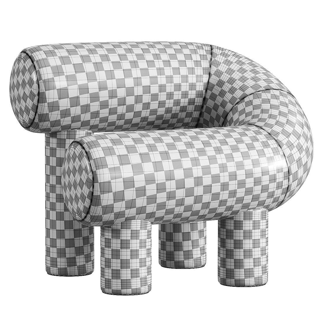 Umi Armchair - 3D Model for Corona