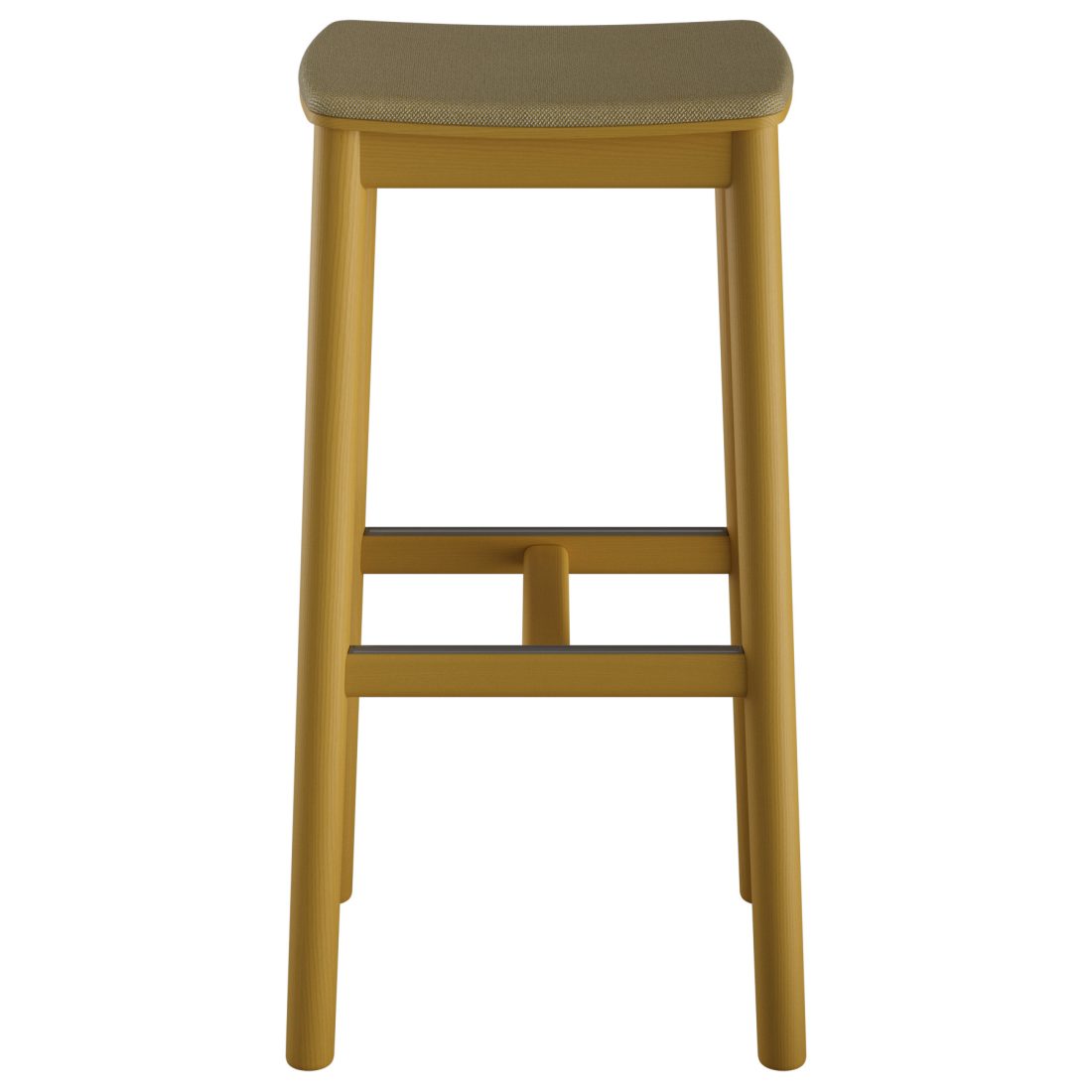 WHITE STOOL UPHOLSTERED 135 By Billiani - 3D Model for VRay, Corona
