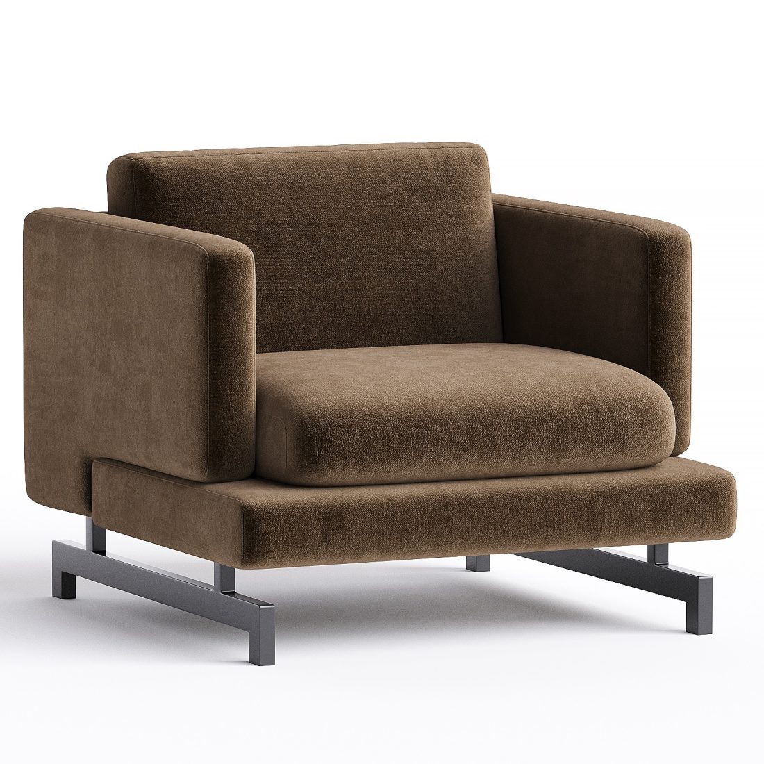Armchair Natuzzi Jeremy - 3D Model for Corona