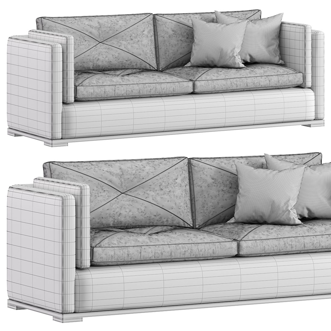 Moscow Sofa By Frato - 3D Model for Corona