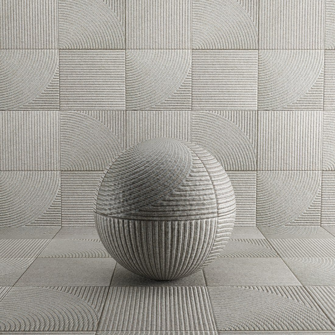 Heymat Zen Grey Mat #011 4k Pbr Seamless - 3D Model for VRay, Corona, VRay