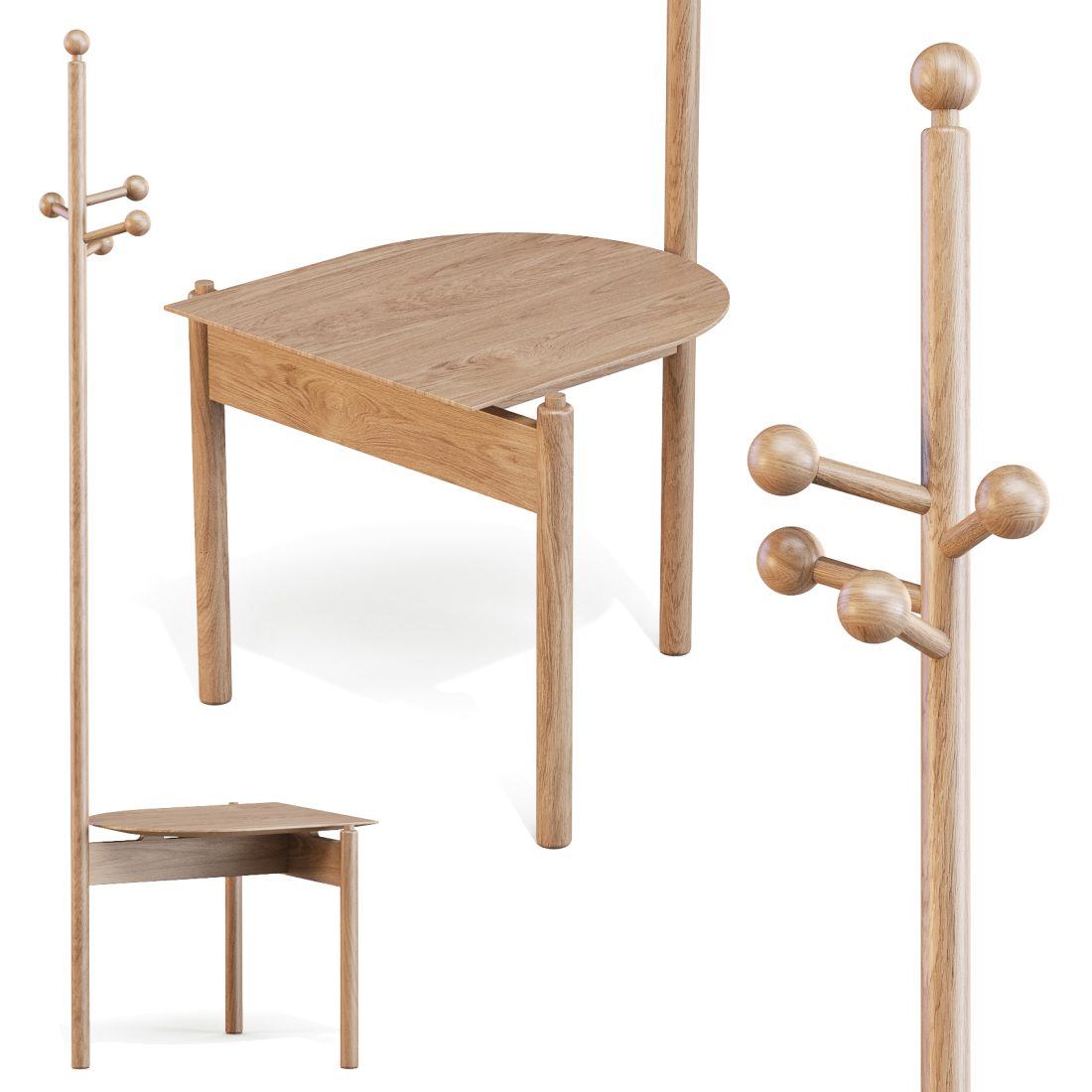 Nos Furniture: Orbe - Coat Hanger - 3D Model for Corona