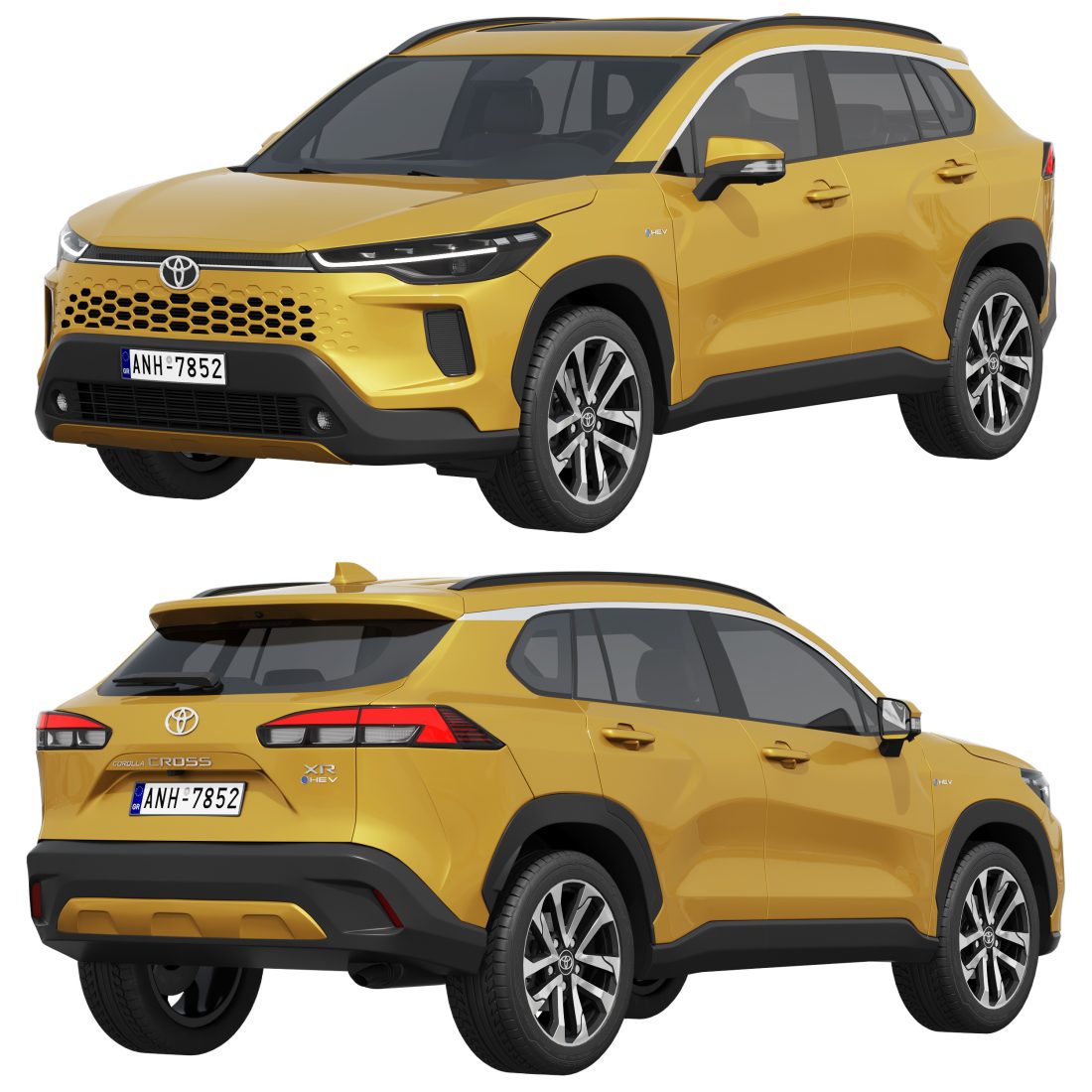 Toyota Corolla Cross Hybrid 2025 3D Model for Corona | CGMood