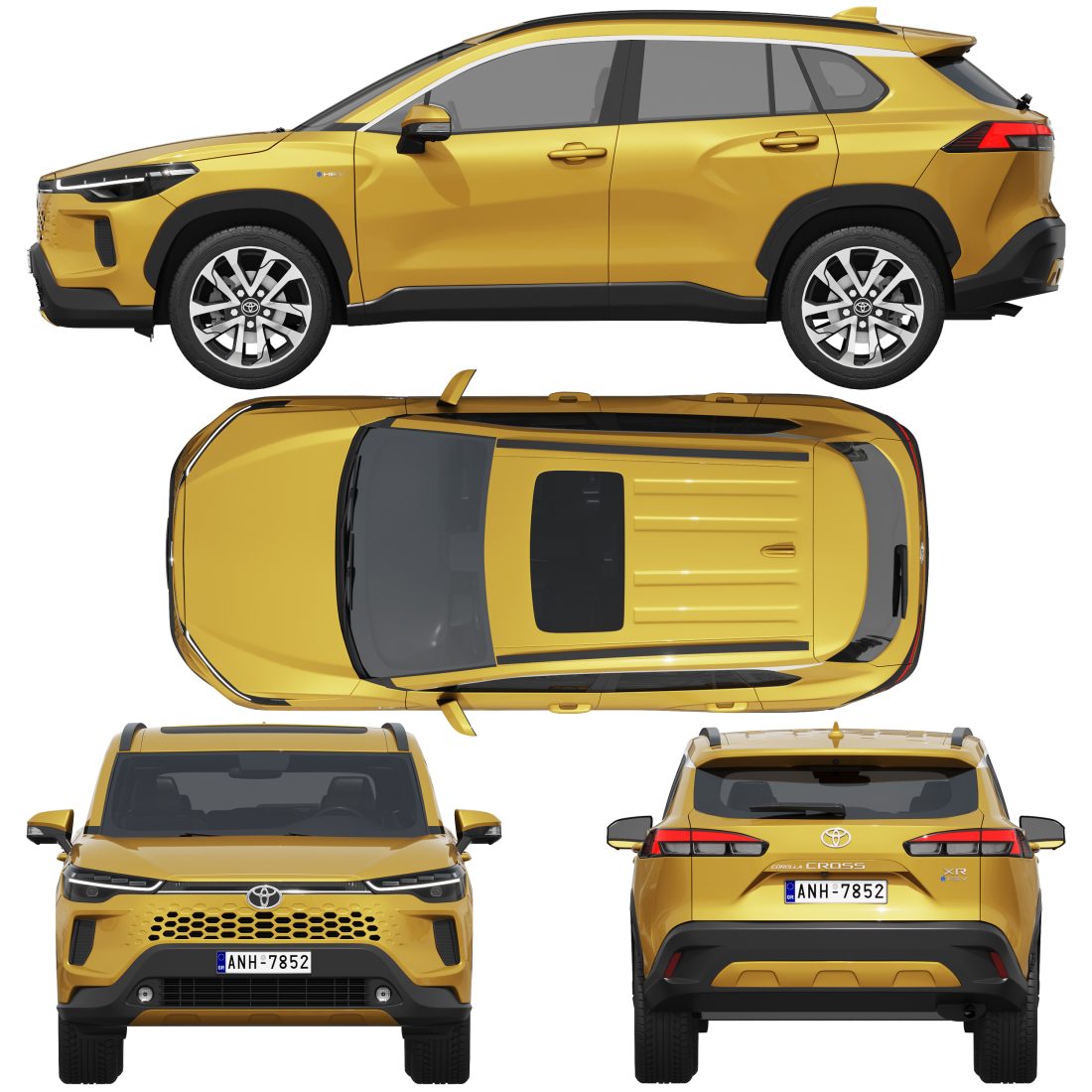 Toyota Corolla Cross Hybrid 2025 3D Model for Corona | CGMood