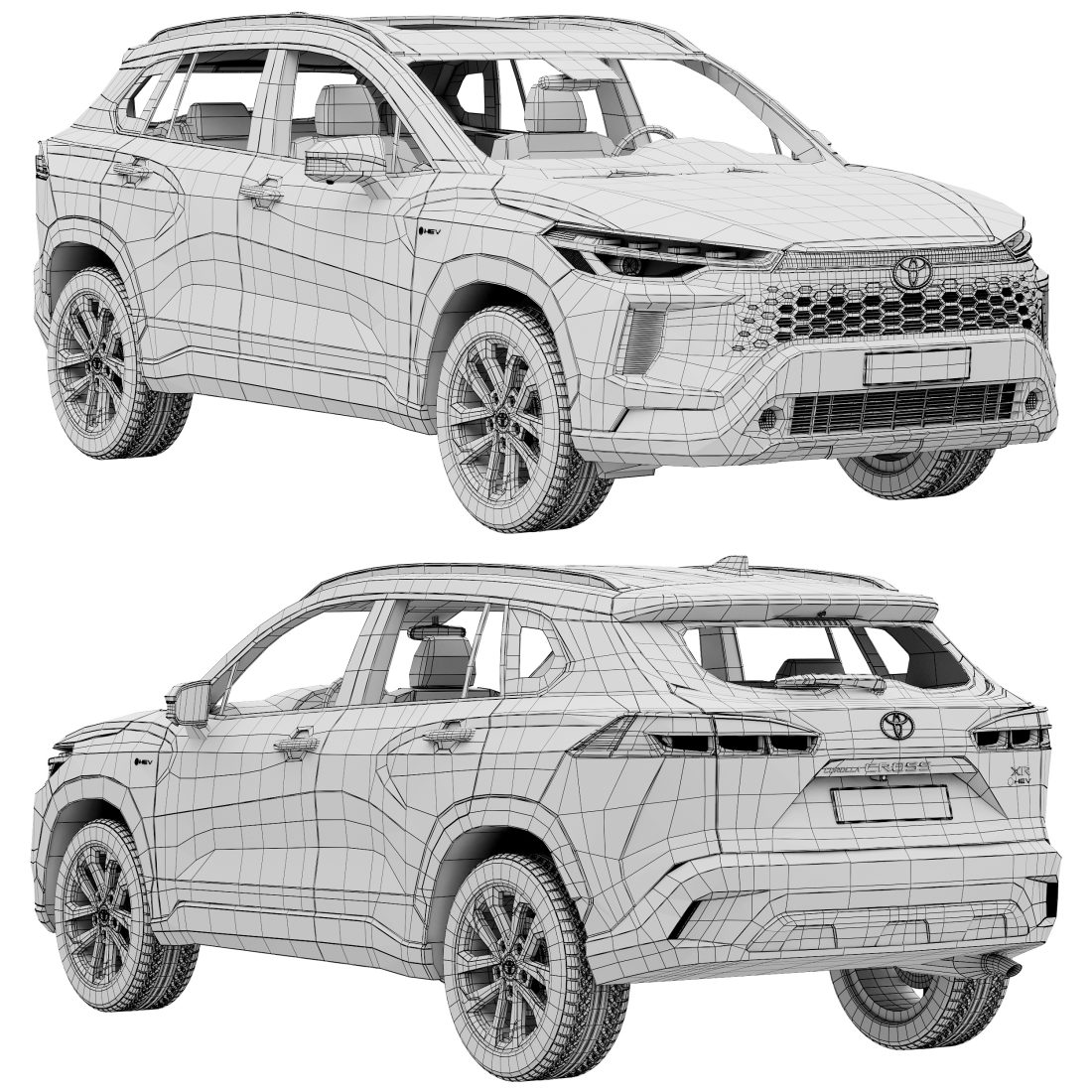 Toyota Corolla Cross Hybrid 2025 3D Model for Corona | CGMood