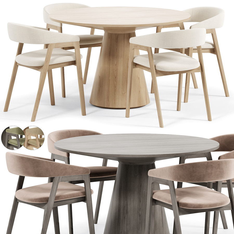 Mad Chair, Royale Dining Table 3D Model for Corona | CGMood
