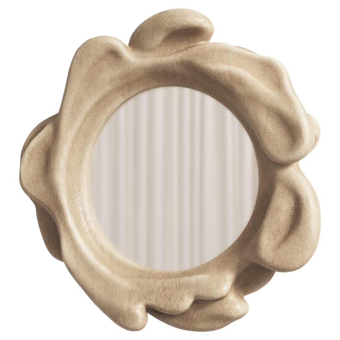 Ceramic Flow Shape Framed Mirror 3D Model for VRay, Corona | CGMood