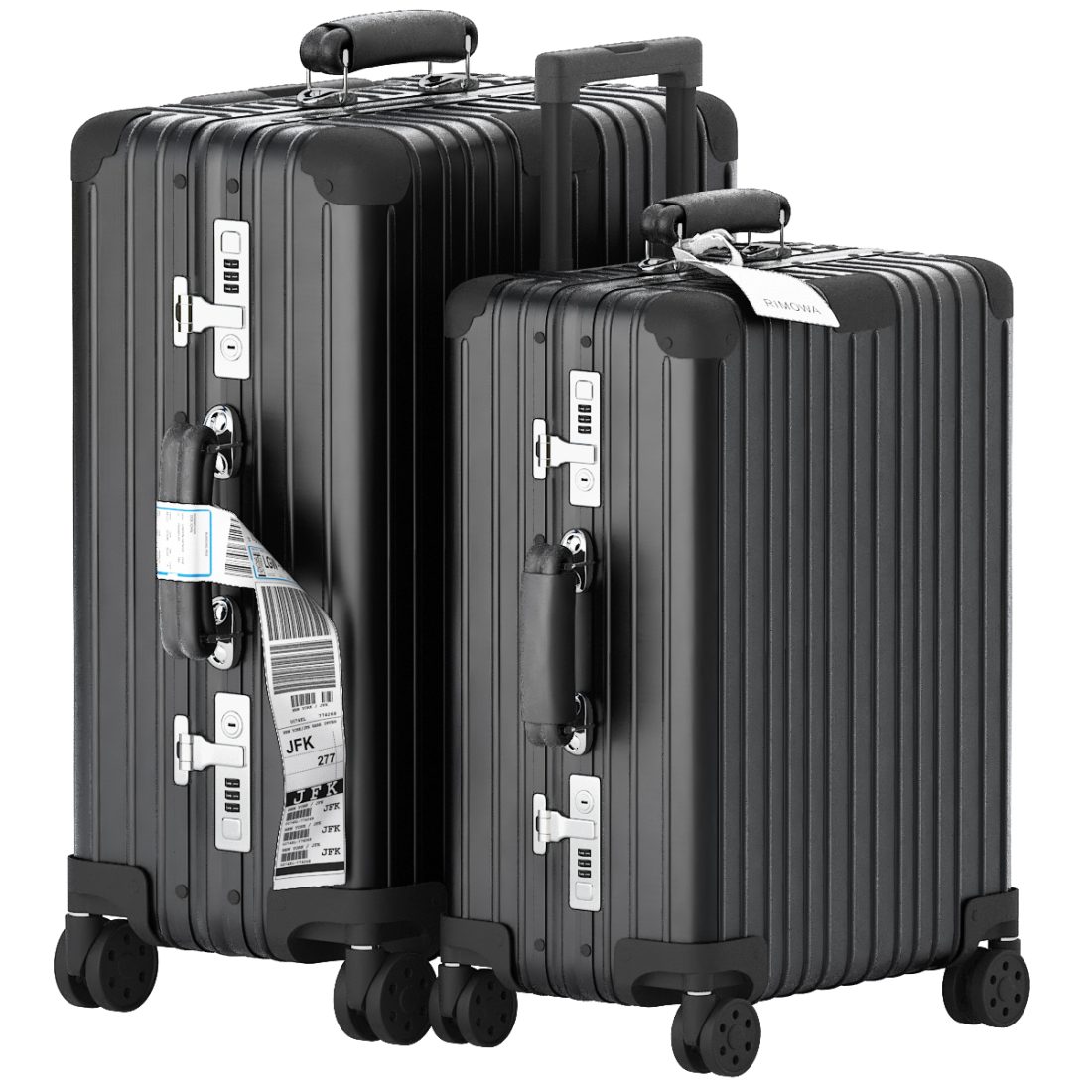 Suitcase Rimowa Classic Cabin In Black - 3D Model for VRay, Corona