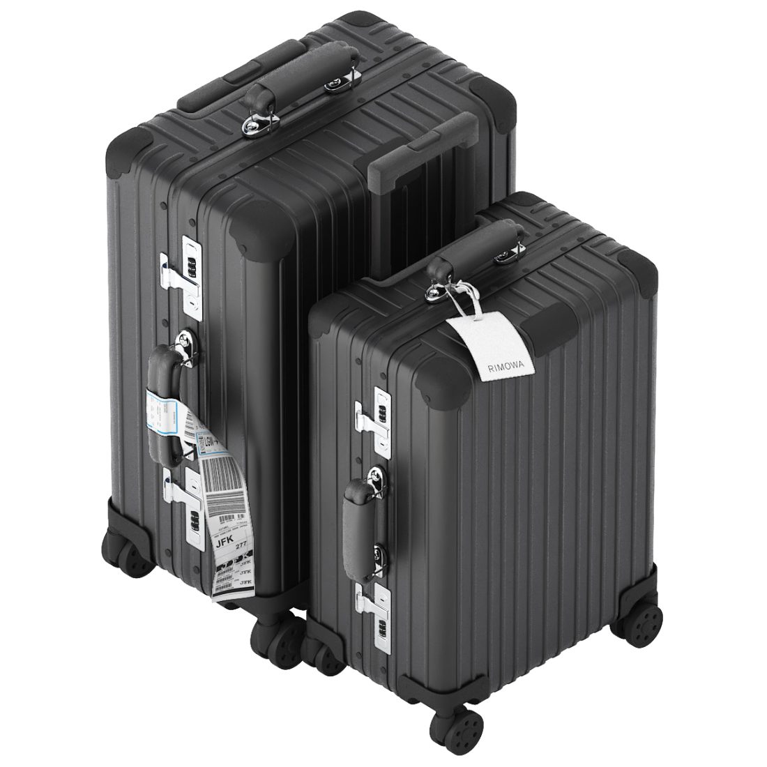 Suitcase Rimowa Classic Cabin In Black - 3D Model for VRay, Corona