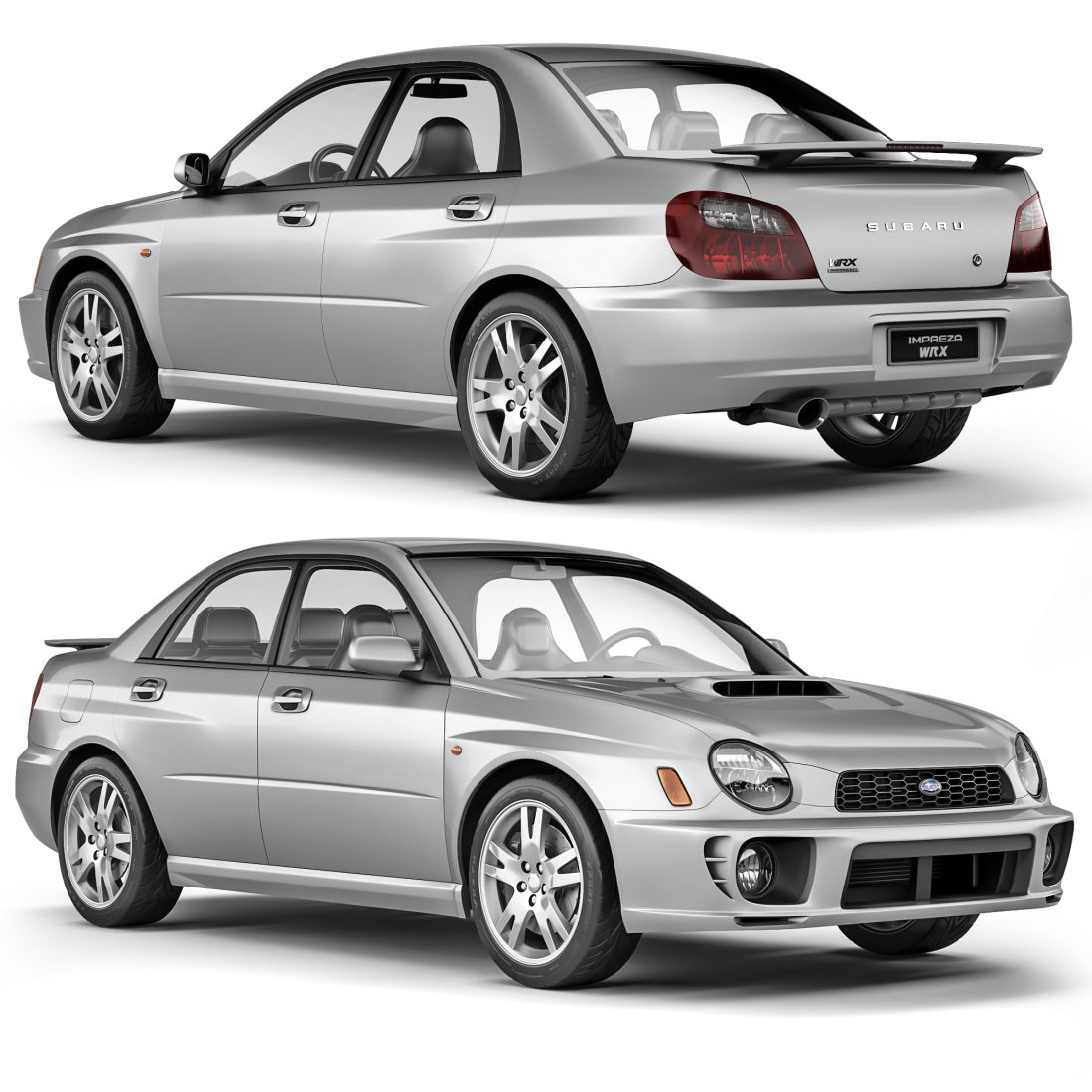 Subaru Impreza WRX 2001 3D Model for VRay | CGMood