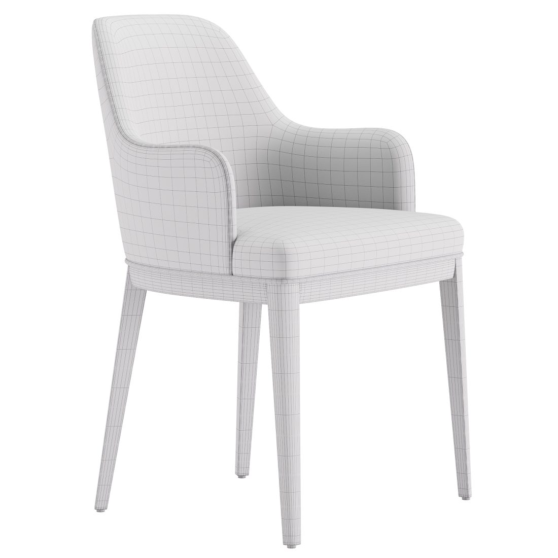 Anna Dining Chair - 3D Model for Corona