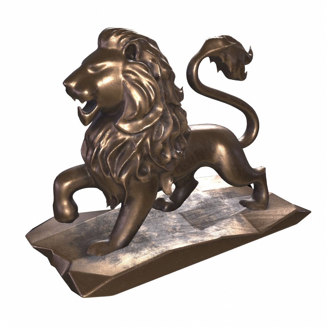 Lion Statues 3D Model for VRay | CGMood