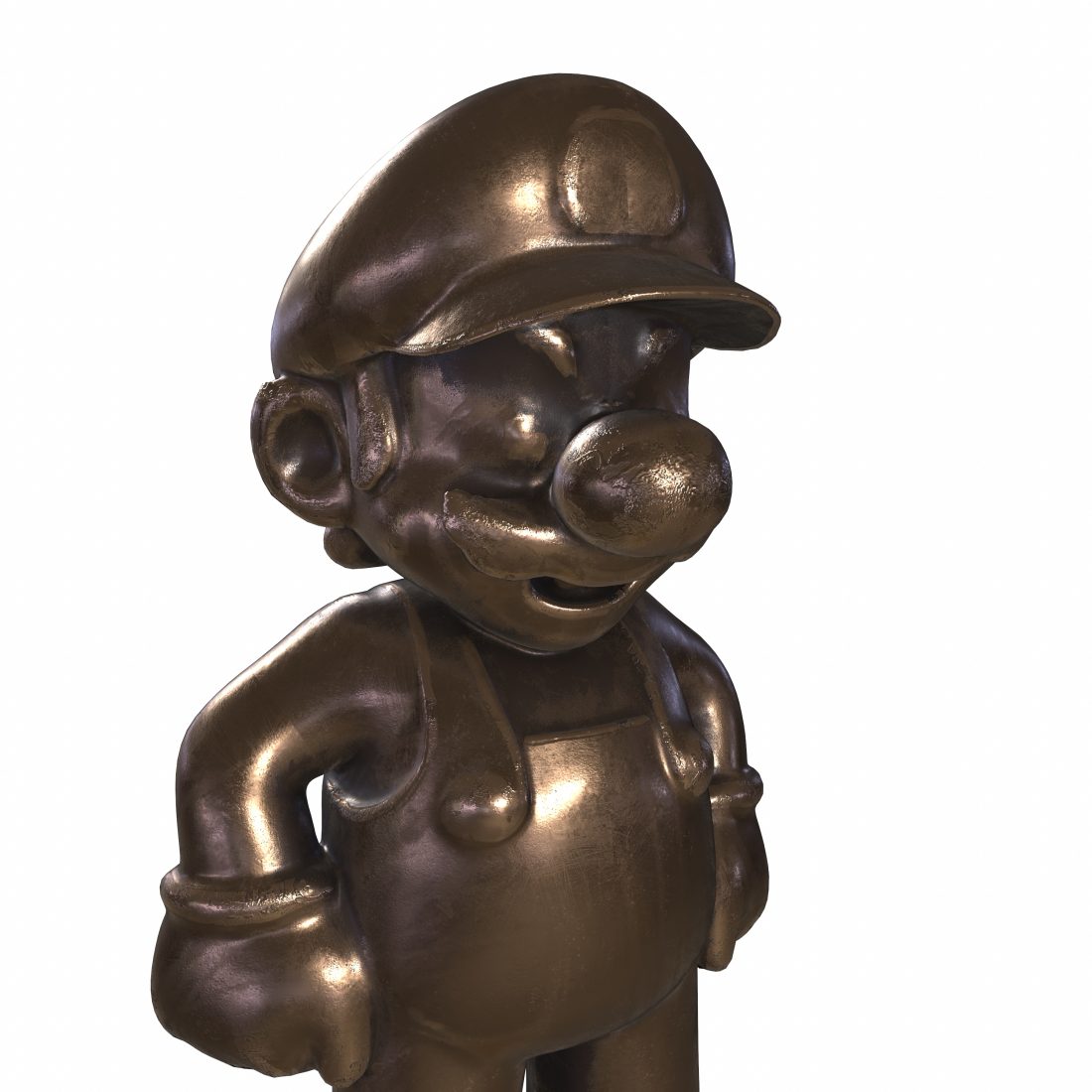 Mario Statues - 3D Model for VRay