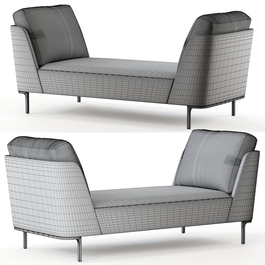 Parkview Daybed - 3D Model for Corona