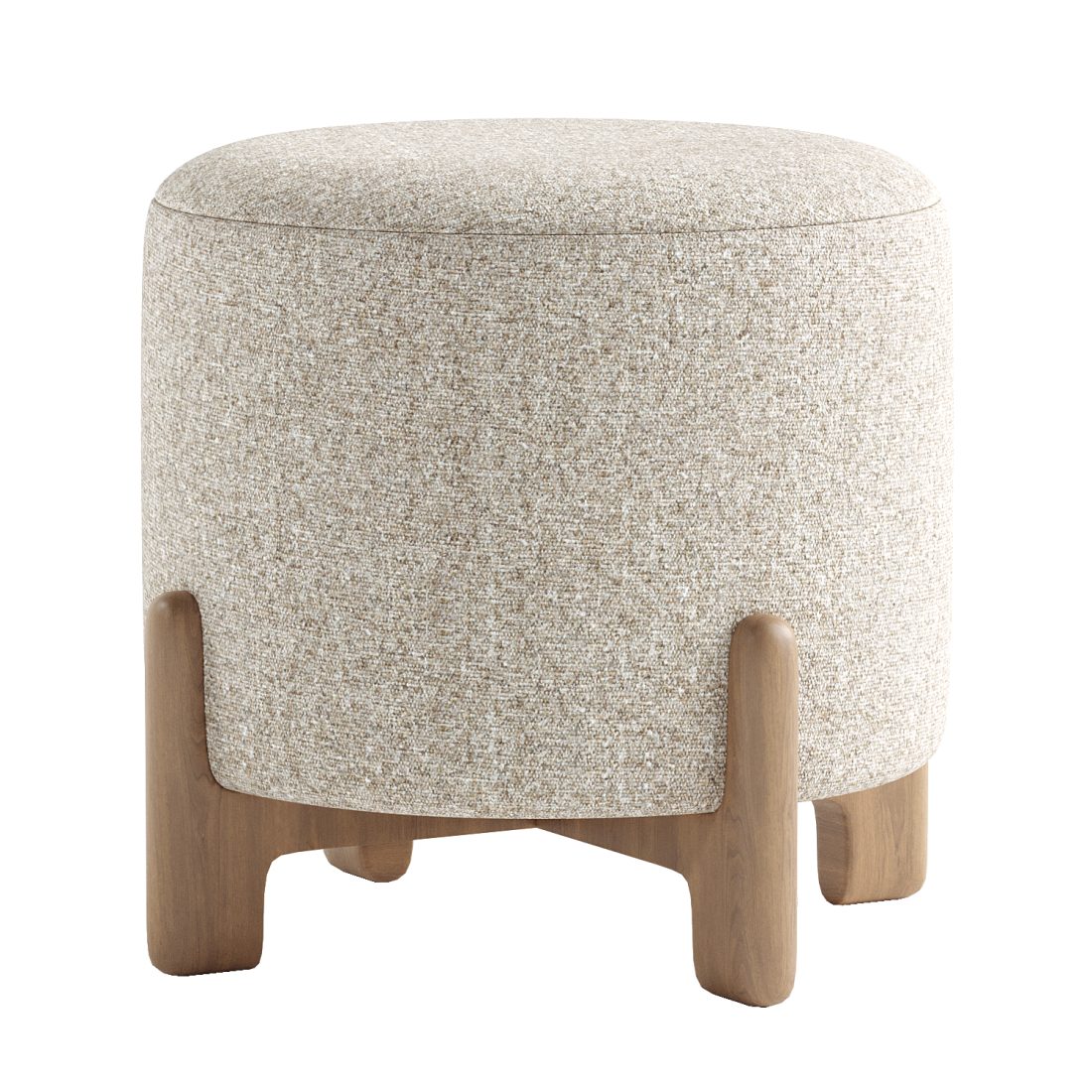 Clio Dressing Table & Gordon Pouf - 3D Model for VRay, Corona