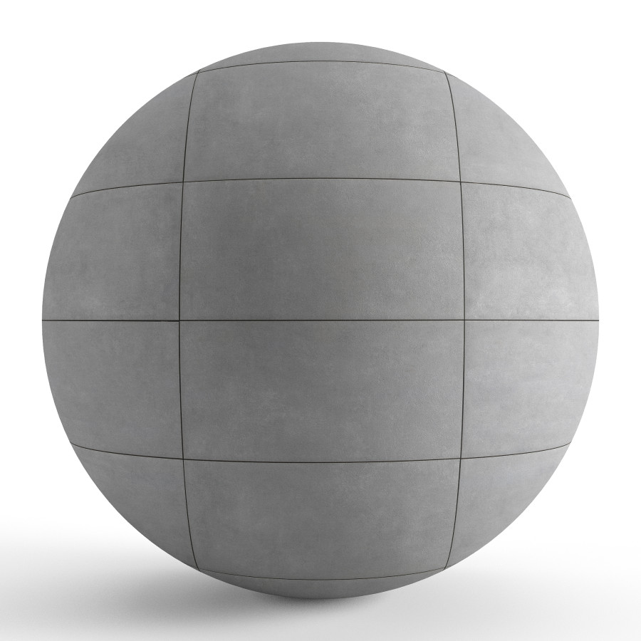 Seamless Concrete Slab Material - 3D Model for VRay, Corona