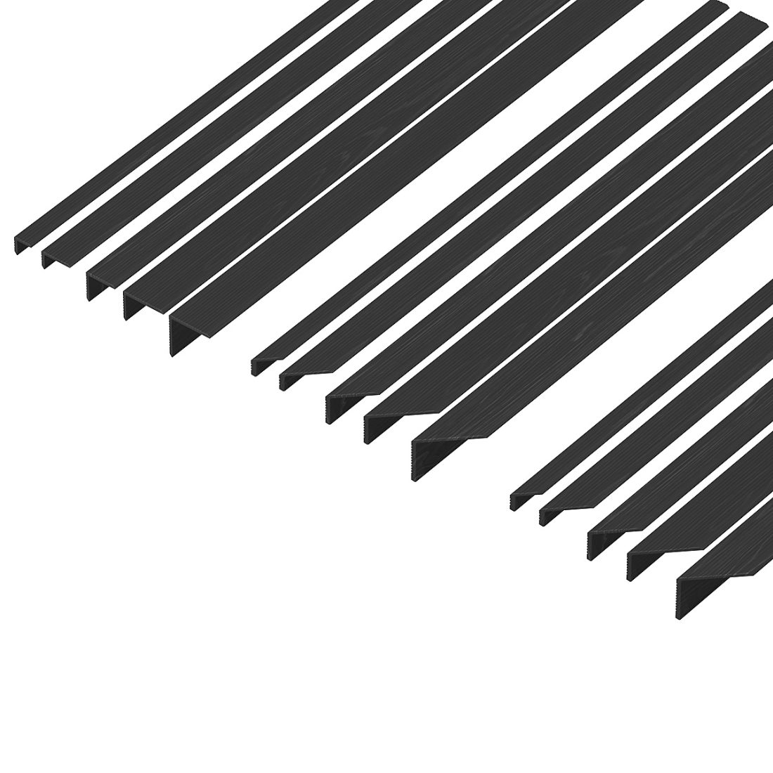 Decking Board With Corners - 3D Model for VRay, Corona