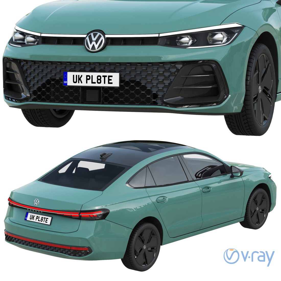 Volkswagen Passat Pro Sport 2025 - 3D Model for VRay