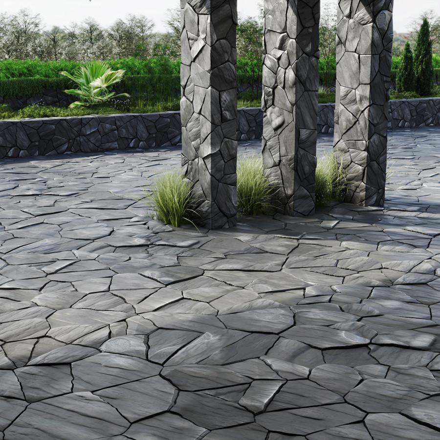 H148 Stone Tiles | Pbr | 4k | Seamless | +sbsar - 3D Model for VRay, Corona