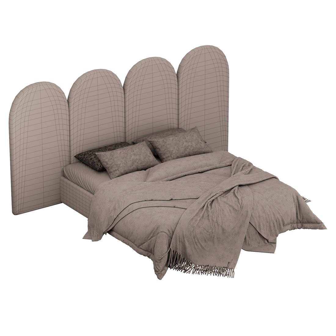 Alba Bed 3D Model for Corona | CGMood