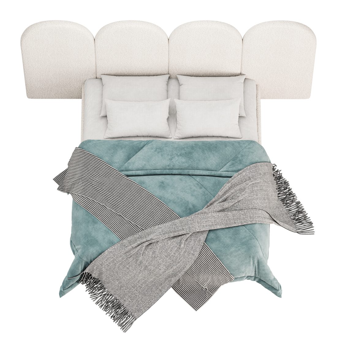 Alba Bed 3D Model for Corona | CGMood