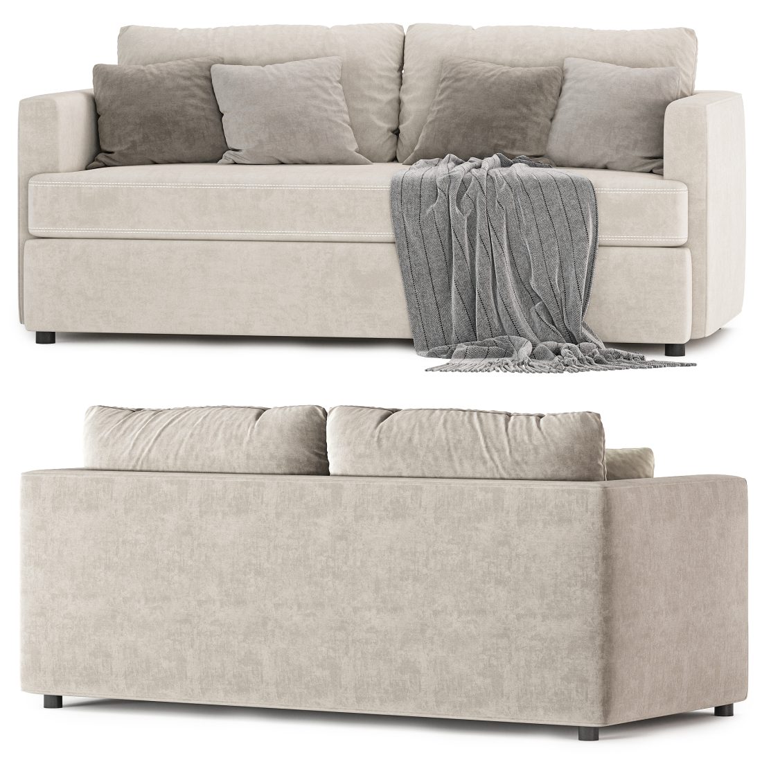 Lounge Bench Sofa Set 2 3D Model for Corona | CGMood