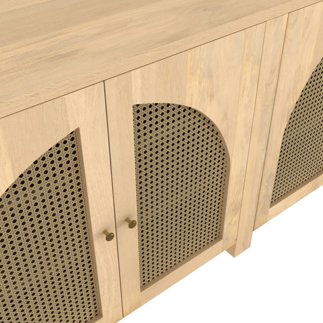 West Elm Cane Arches Sideboard - 3D Model for VRay