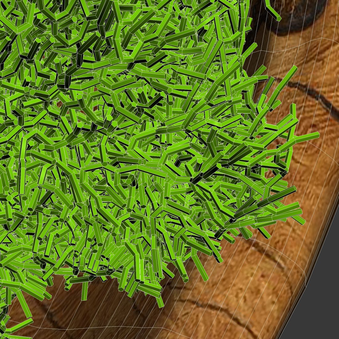 Wood Bowl With Moss 3D Model for VRay | CGMood