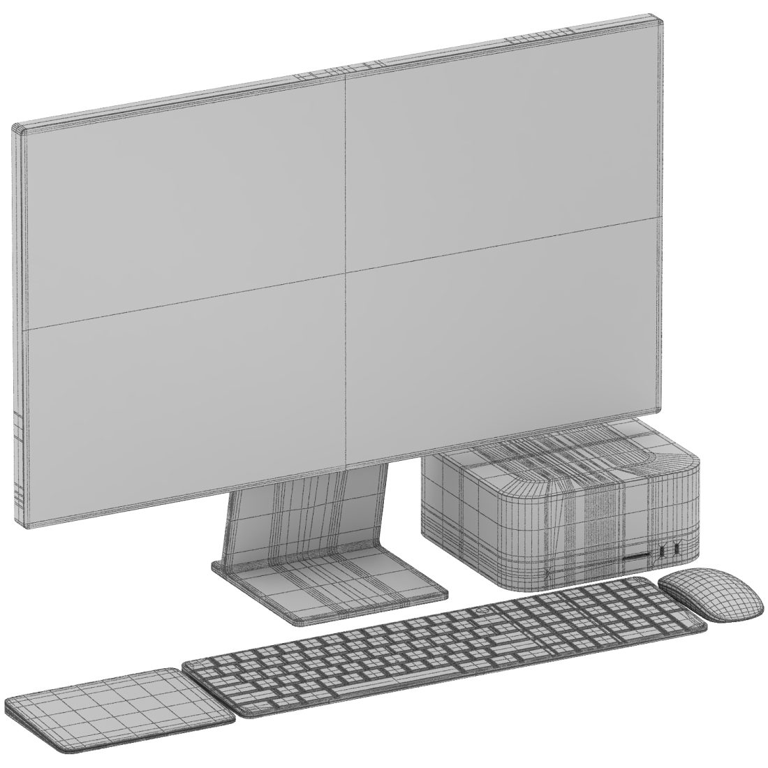 Apple Mac Studio Computer Collection 3D Model for VRay, Corona | CGMood