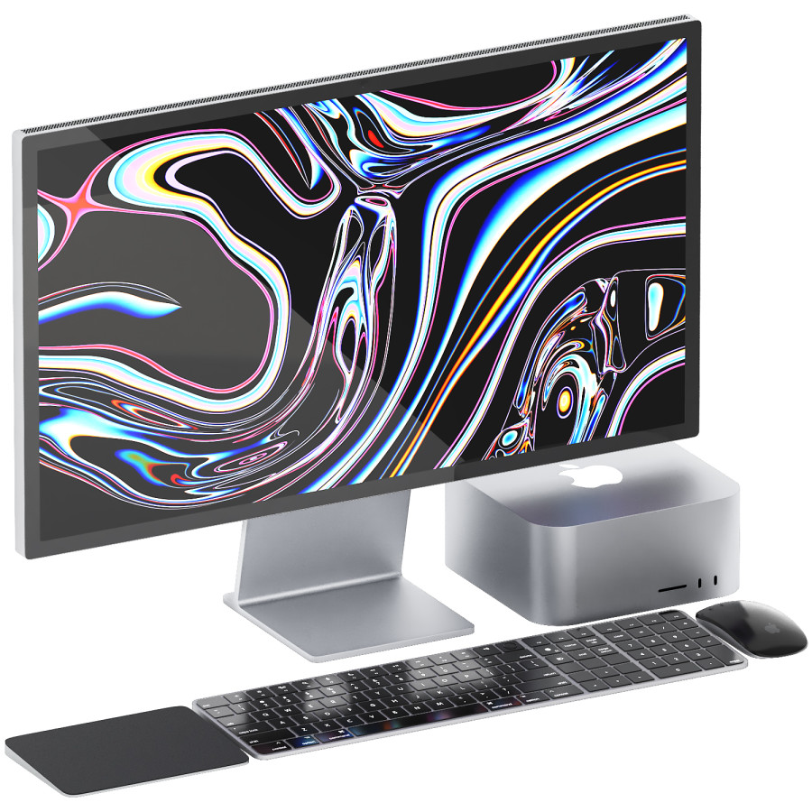 Apple Mac Studio Computer Collection 3D Model for VRay, Corona | CGMood