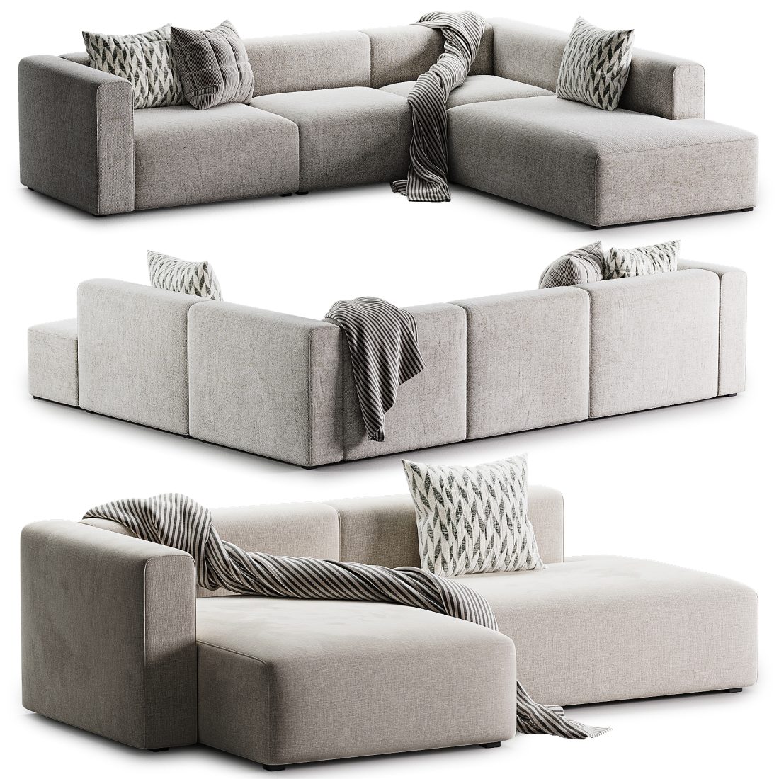 Mags Modular 2 Corner Sofa 3D Model for Corona | CGMood