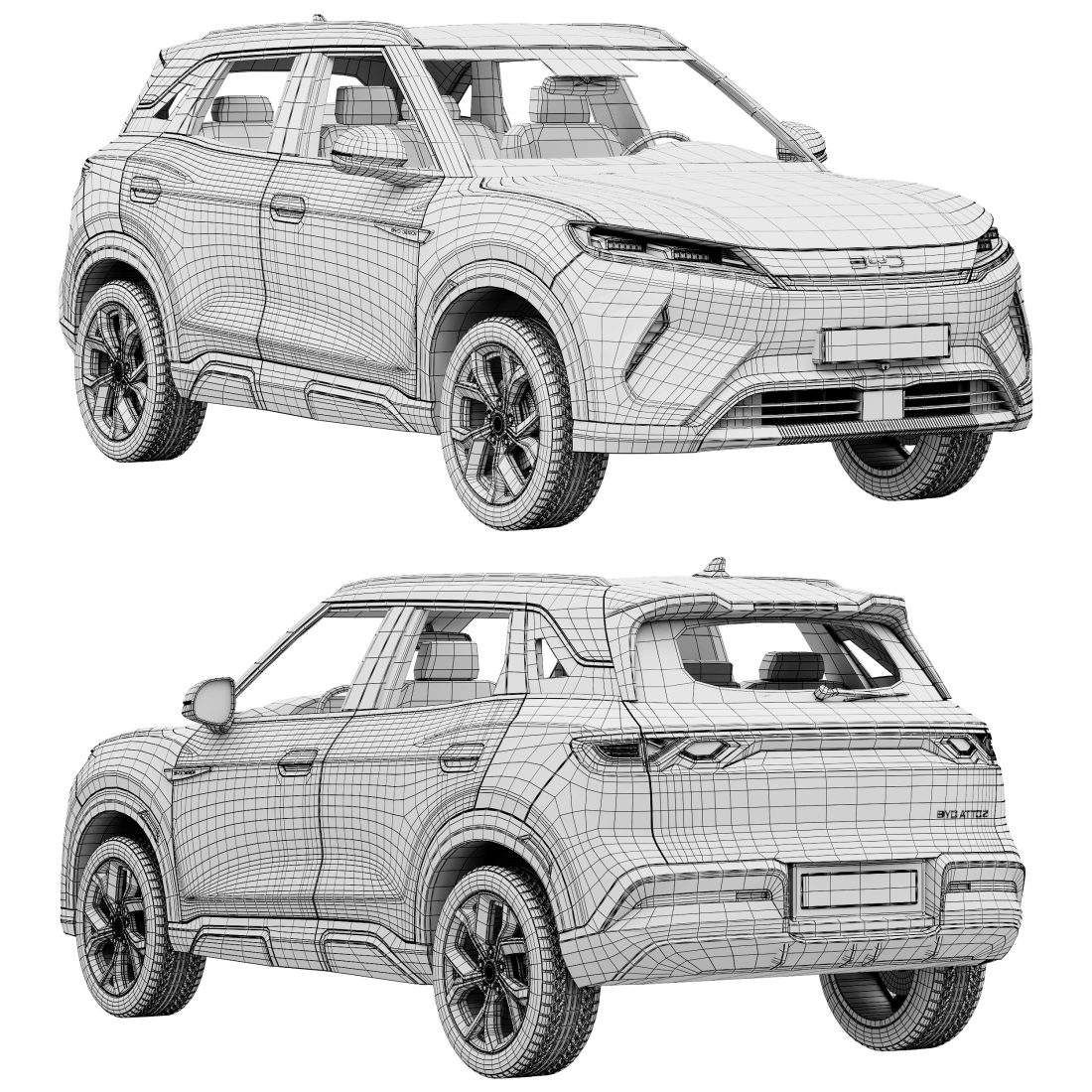 BYD ATTO 2 2025 3D Model for VRay | CGMood