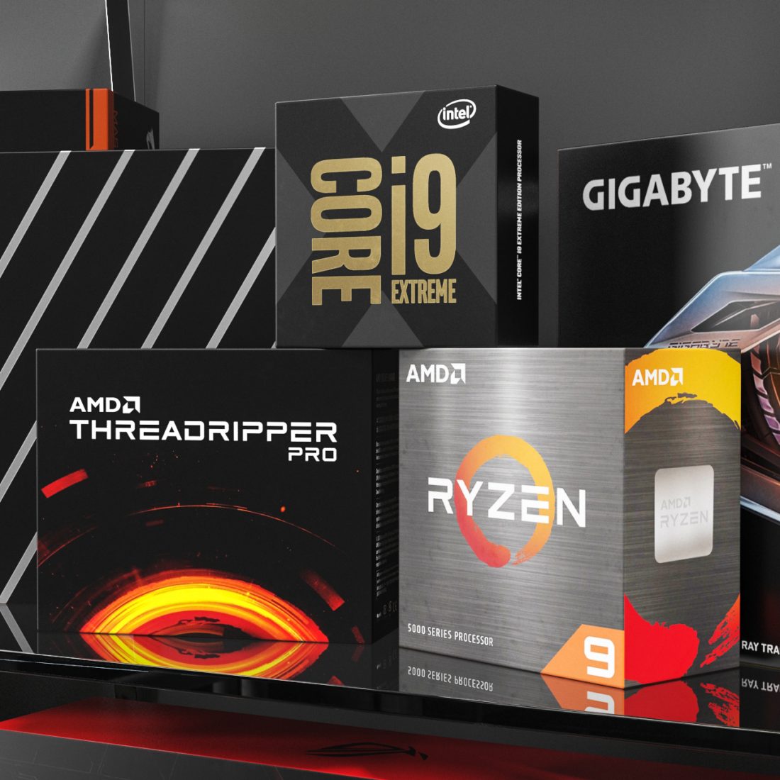 Pc Accessories Showcase - 3D Model for VRay, Corona