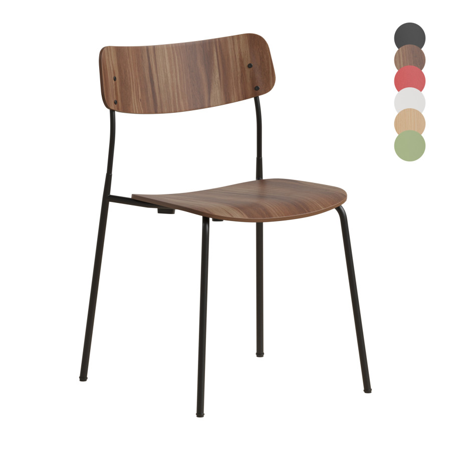 Ella Chair Four Leg Base Laminate 3D Model for VRay, Corona | CGMood