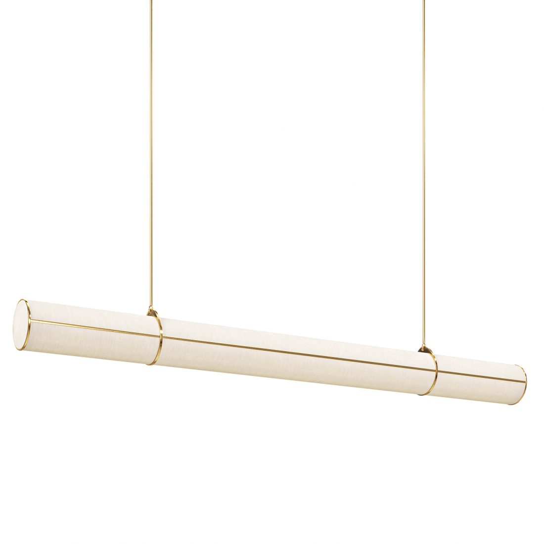 Golden T5 Tube Pendant Light 2340, 1440 - 3D Model for Corona