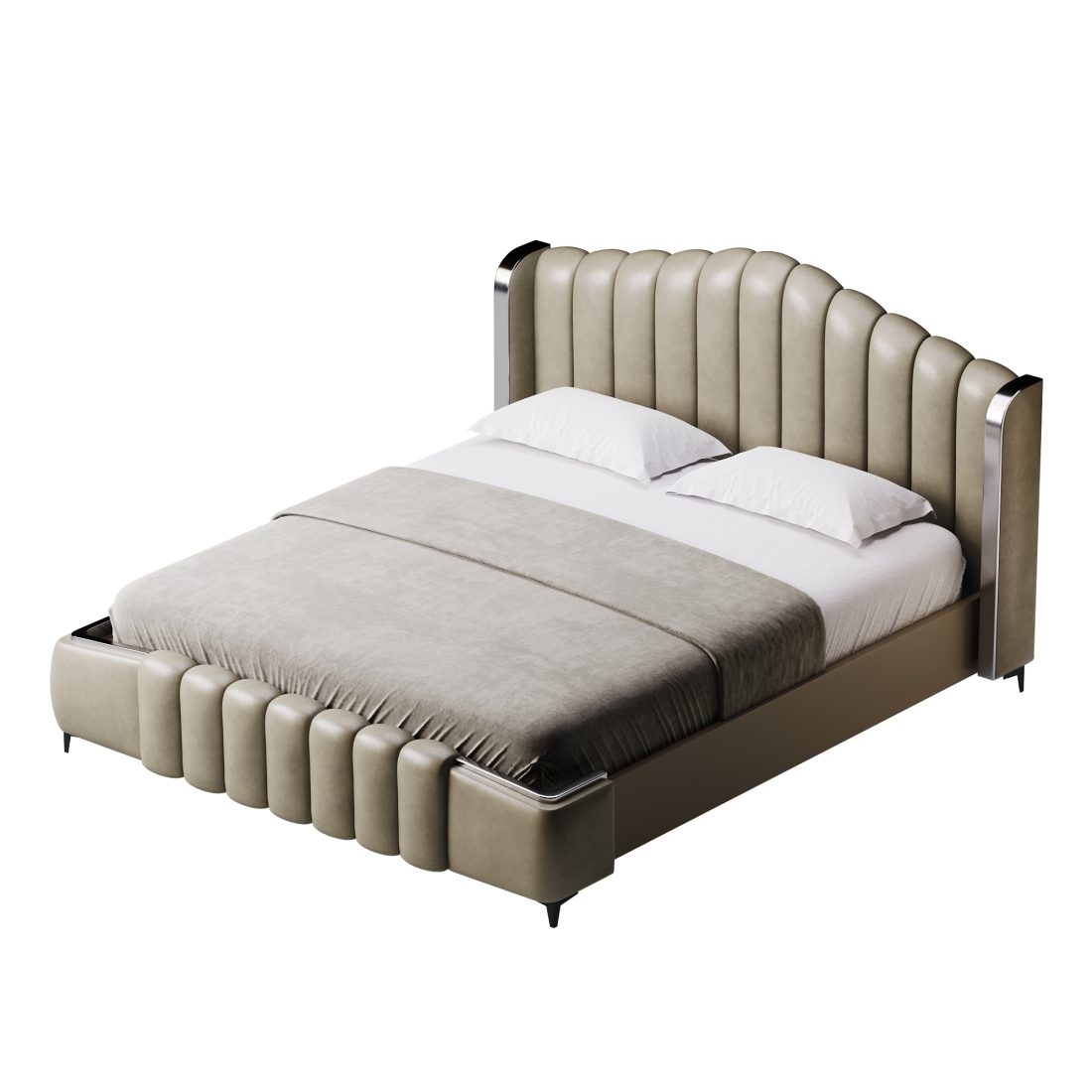 Glam Style Bed 3D Model for Corona | CGMood