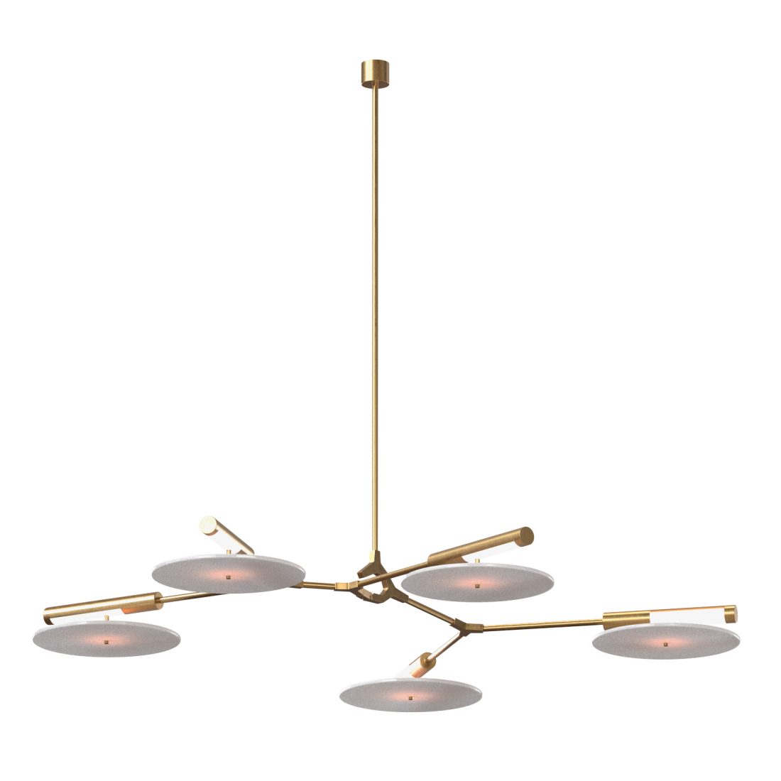 5-light Branching Disc By Lindsey Adelman 3D Model for VRay, Corona ...
